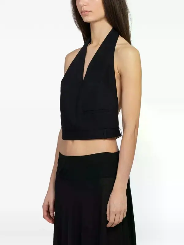 ST. AGNI Upside Down Halterneck Blouse