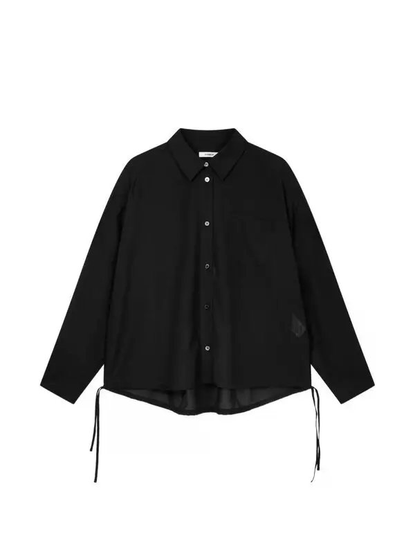 STUDIO TOMBOY Drawstring Hem Chest Pocket Shirt