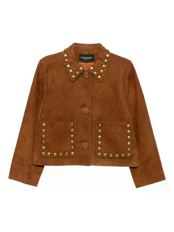 Cynthia Rowley Studded Suede Jacket