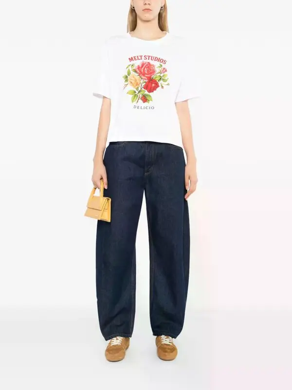 MELT Floral Print Cotton T-shirt