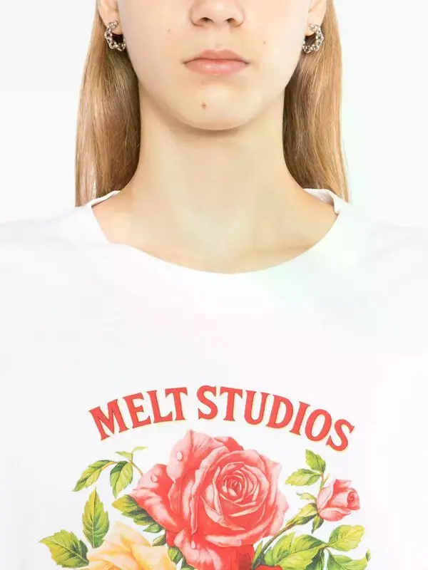 MELT Floral Print Cotton T-shirt