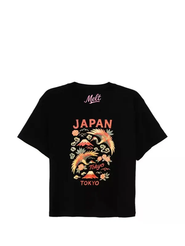 MELT Graphic Print Round Neck T-shirt