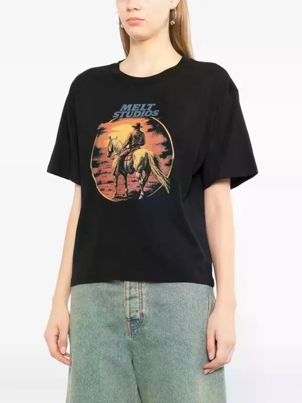 MELT Graphic Print Cotton T-shirt