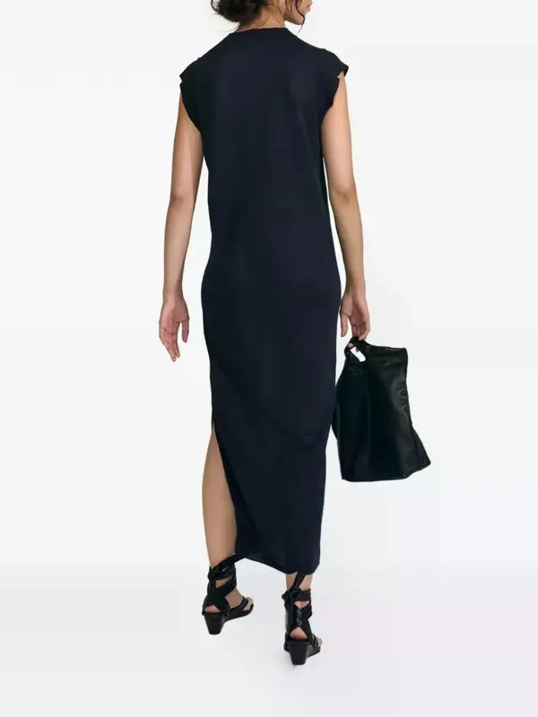 CORTANA Side-slit Knitted Maxi Dress
