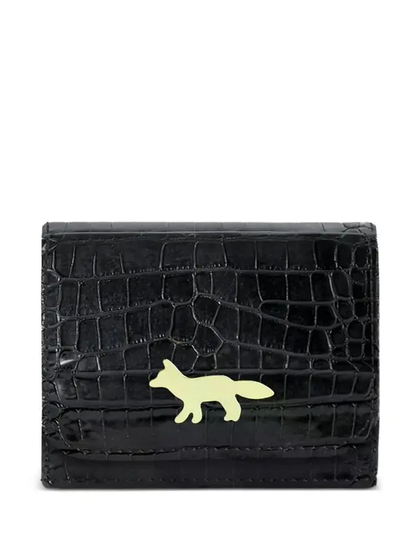 Maison Kitsuné Edie Croc-effect Wallet