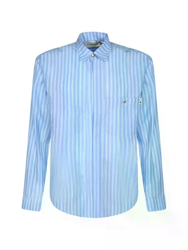 CARRER Vertical-stripe Chest-pocket Shirt