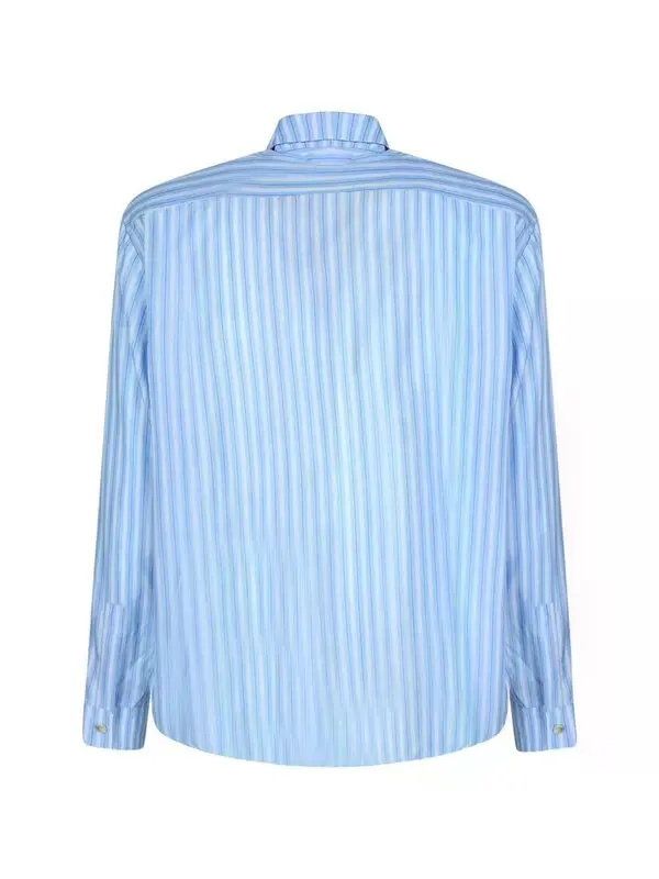 CARRER Vertical-stripe Chest-pocket Shirt