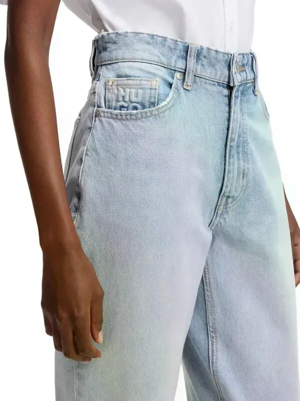 Hugo Logo-embossed Tapered Jeans