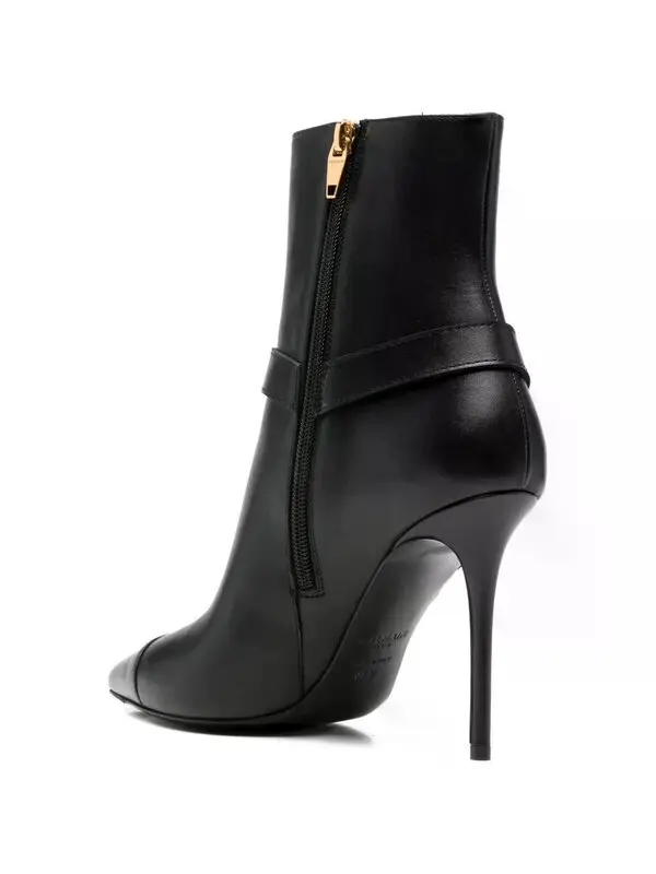 Balmain Eva Logo Plaque Ankle Boots