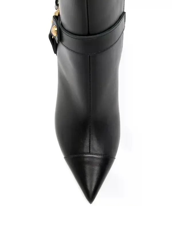 Balmain Eva Logo Plaque Ankle Boots