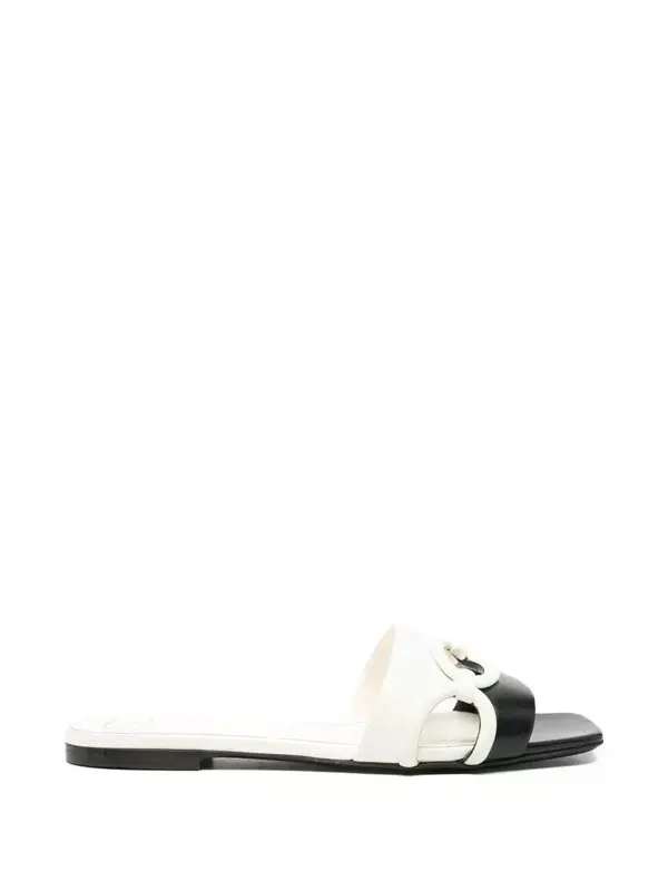 Valentino Garavani Chain 1967 Leather Sandals - Neutrals