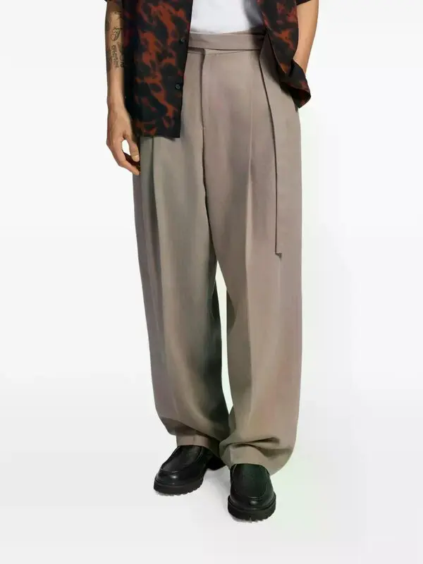 Hugo Belted Pleated Trousers