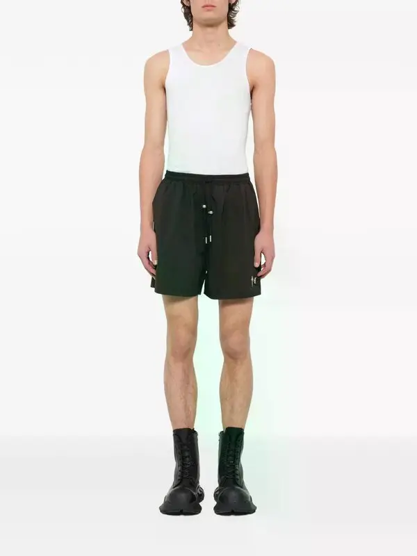 THUG CLUB Tc Riding Skull Hybrid Shorts - Black
