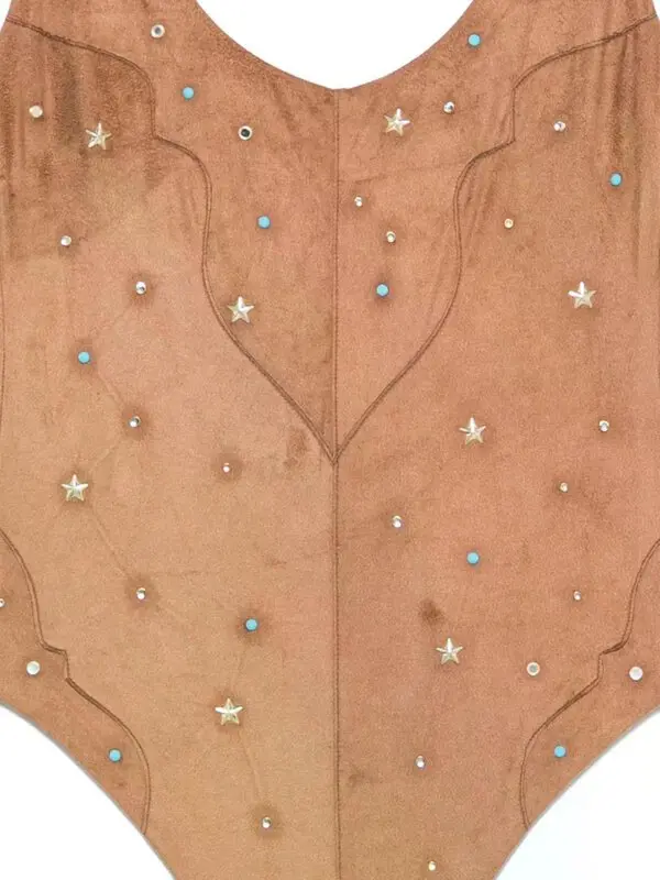 VENUJA Embellished Western-style Swimsuit