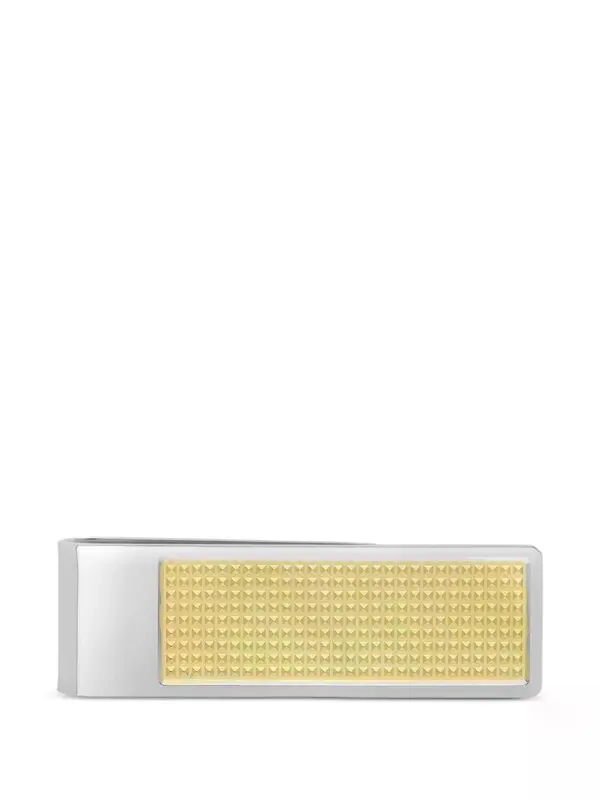 S.t. Dupont Diamond-head Pattern Money Clip - Silver