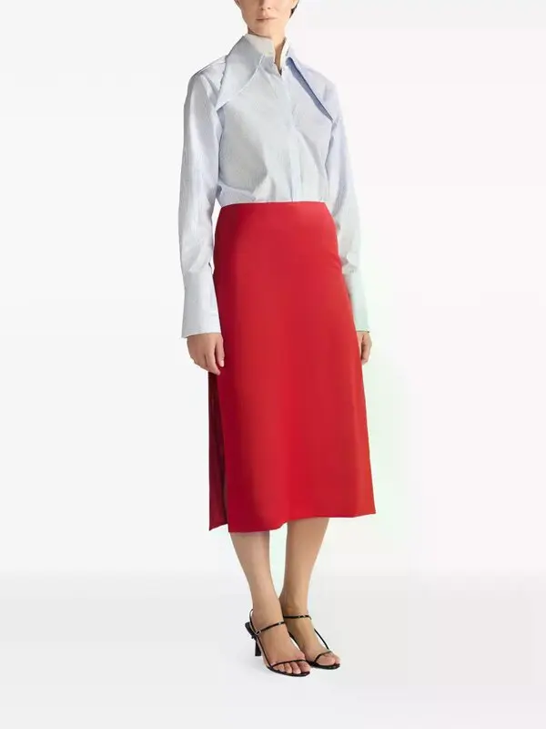 THE ARKOW Lily Side-slit Midi Skirt