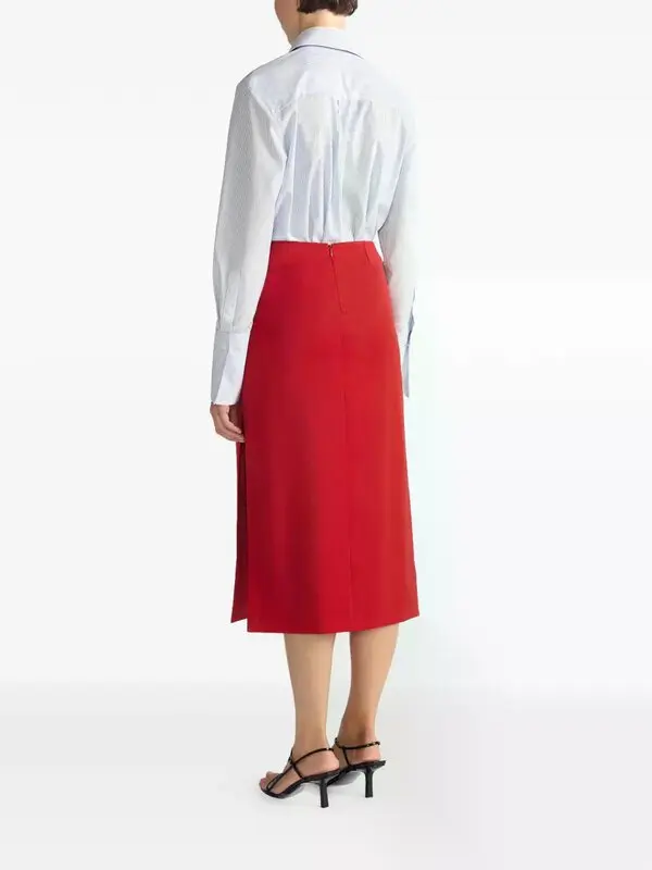 THE ARKOW Lily Side-slit Midi Skirt