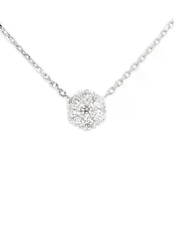 Van Cleef & Arpels 0.73 Carat Diamond Fleurette Necklace In White Gold