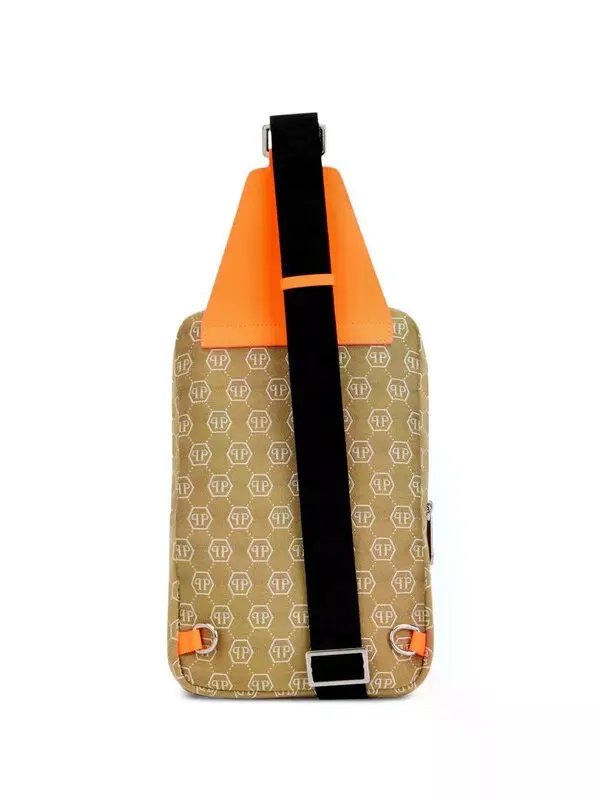 Philipp Plein Monogram Jacquard Messenger Bag