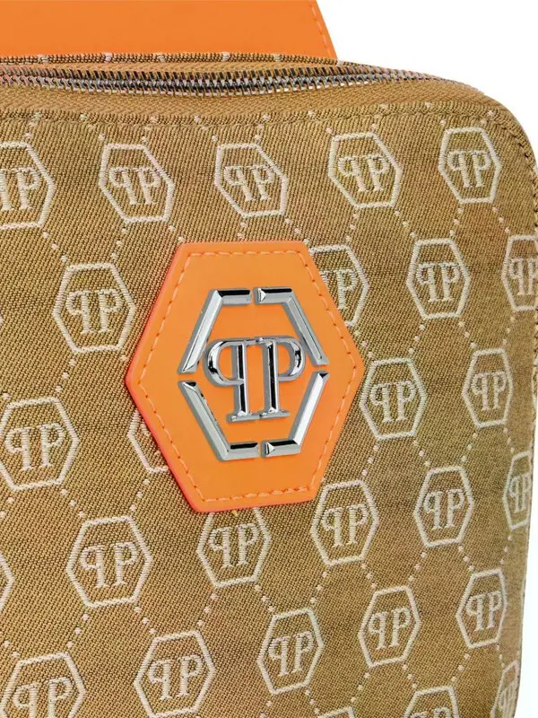 Philipp Plein Monogram Jacquard Messenger Bag