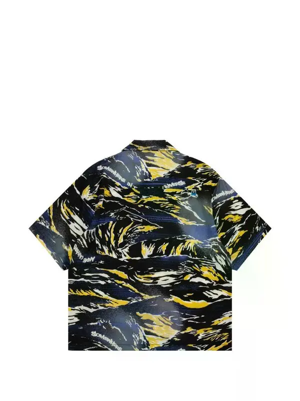 AAPE BY *A BATHING APE Printed Short-sleeved Shirt