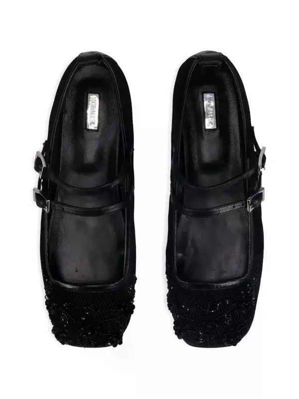 NODALETO Embellished Mesh Loafers