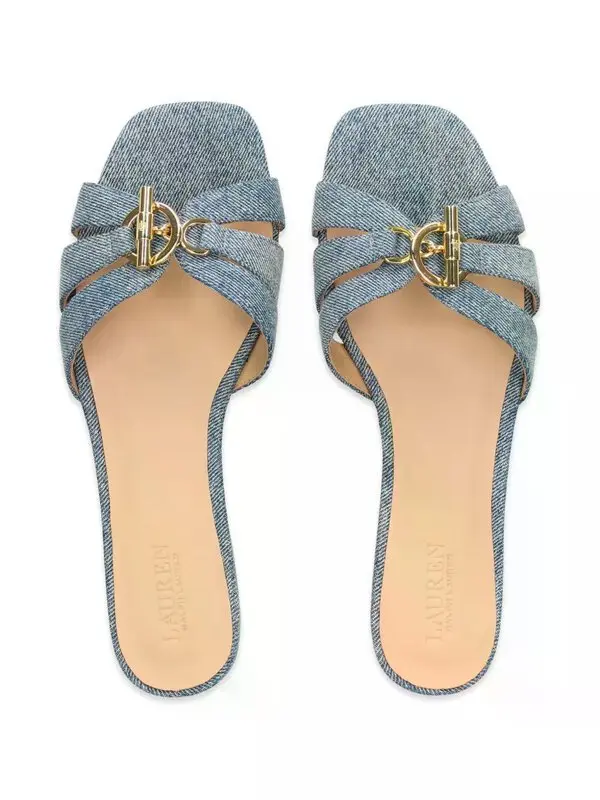 Ralph Lauren Logo Plaque Sandals