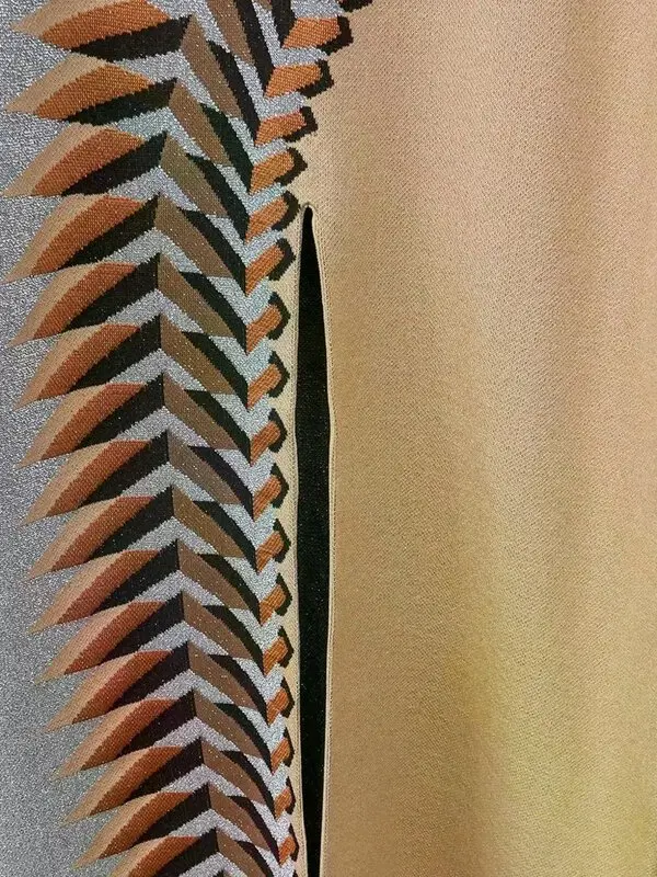 Rabanne Graphic-print Maxi Skirt With Side Slit