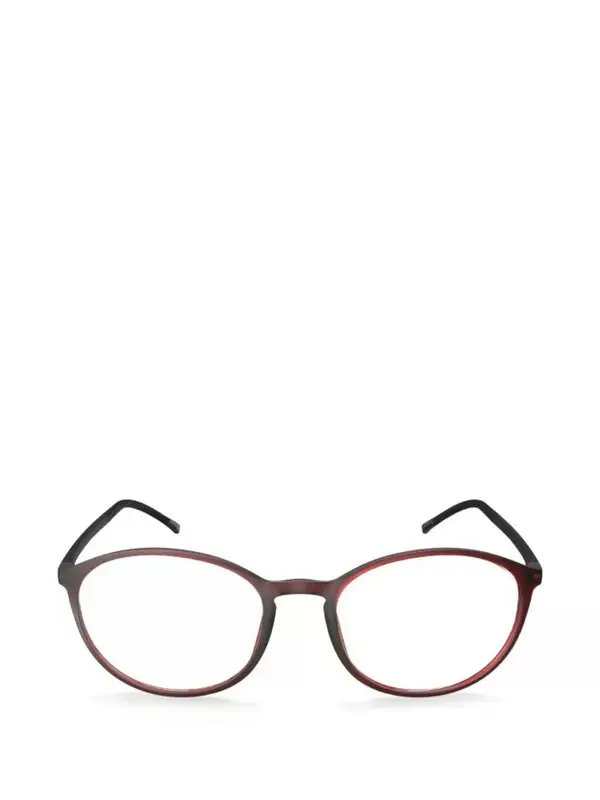 SILHOUETTE Round Frame Eyeglasses - Red