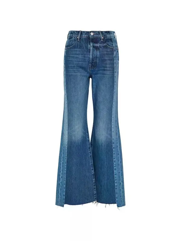 MOTHER Panelled Raw-hem Jeans