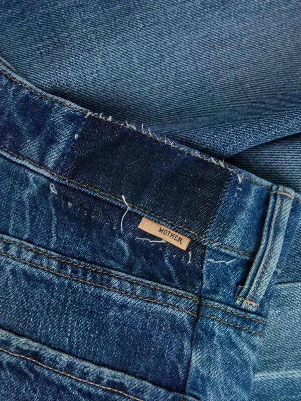 MOTHER Panelled Raw-hem Jeans