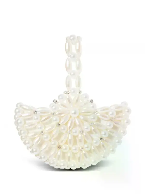 0711 TBILISI Selene Faux-pearl Tote Bag - Neutrals