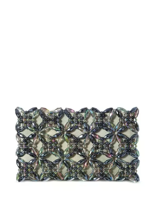 0711 TBILISI Rhea Bead-embellished Clutch Bag