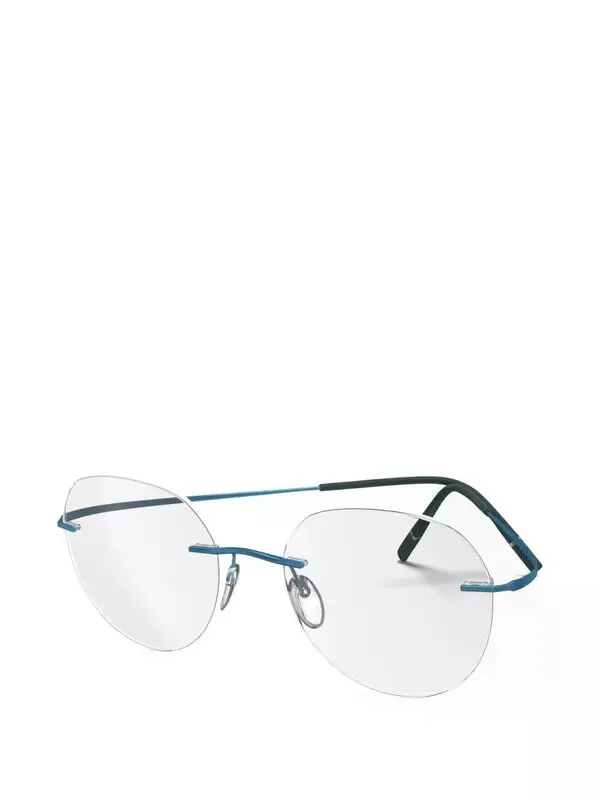 SILHOUETTE Titan Minimal Art Rimless Round-frame Glasses