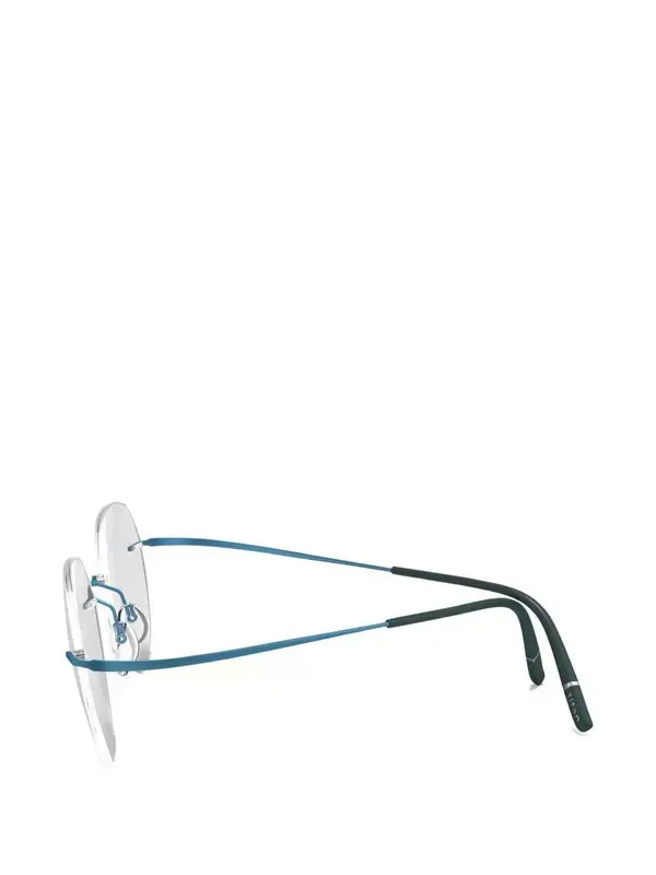 SILHOUETTE Titan Minimal Art Rimless Round-frame Glasses