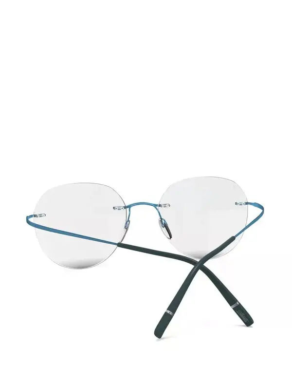 SILHOUETTE Titan Minimal Art Rimless Round-frame Glasses