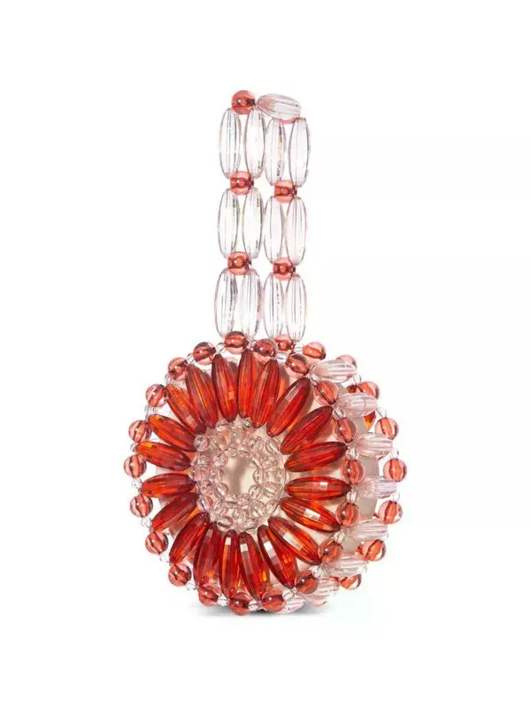 0711 TBILISI Arya Beaded Mini Bag - Red