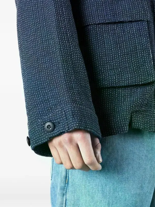 MAHARISHI Sashiko-stitch Pocket Shirt