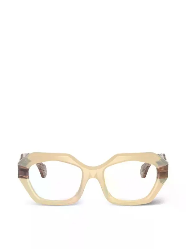 ALAIN MIKLI Geometric-frame Eyeglasses - Neutrals