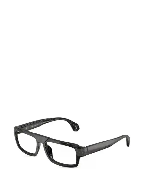 ALAIN MIKLI Rectangle Frame Eyeglasses - Black