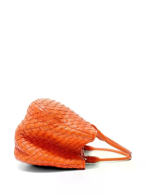 Bottega Veneta Intrecciato Leather Handbag - Orange