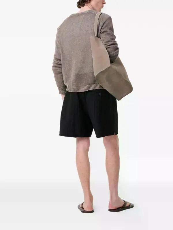 Studio Nicholson Starboard Shorts With Pin Stripes