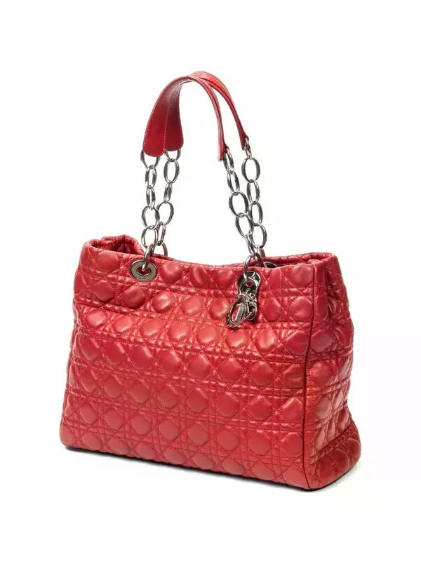 Dior Soft Shopping Tote Bag - Red