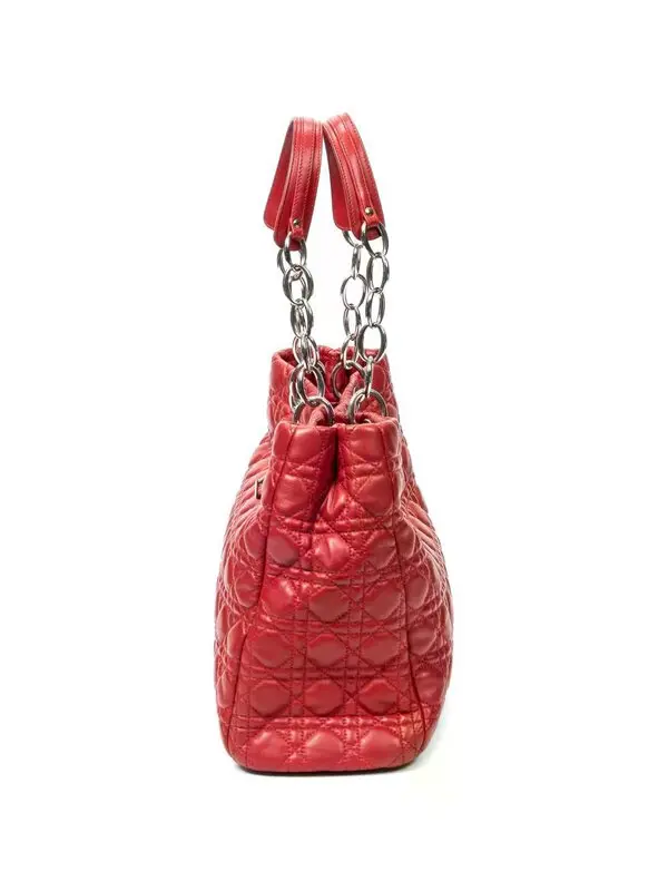 Dior Soft Shopping Tote Bag - Red