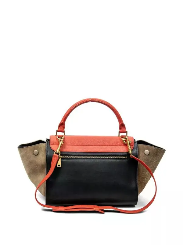 Celine Small Tricolor Tote Bag - Red