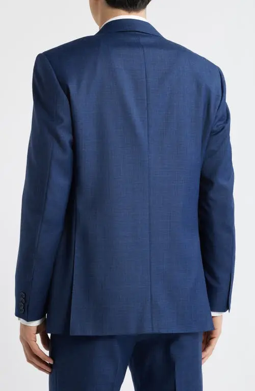 Canali Siena Regular Fit Mélange Wool Suit - Blue