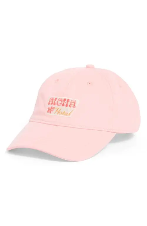 FRASIER STERLING Aloha Hotel Embroidered Baseball Cap - Pink