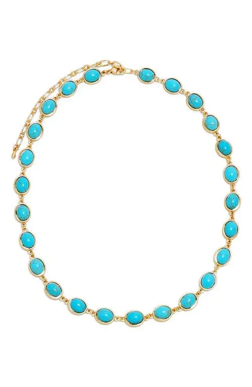 PETIT MOMENTS Bari Necklace - Gold/turquoise