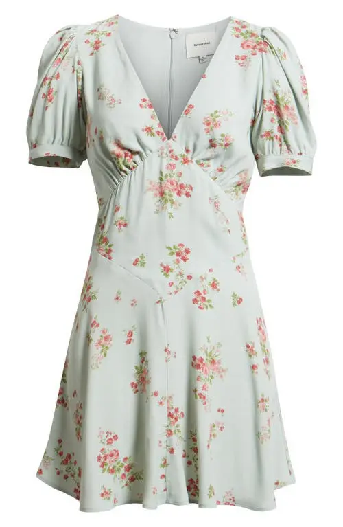 REFORMATION Naira Puff Sleeve Minidress - Dama