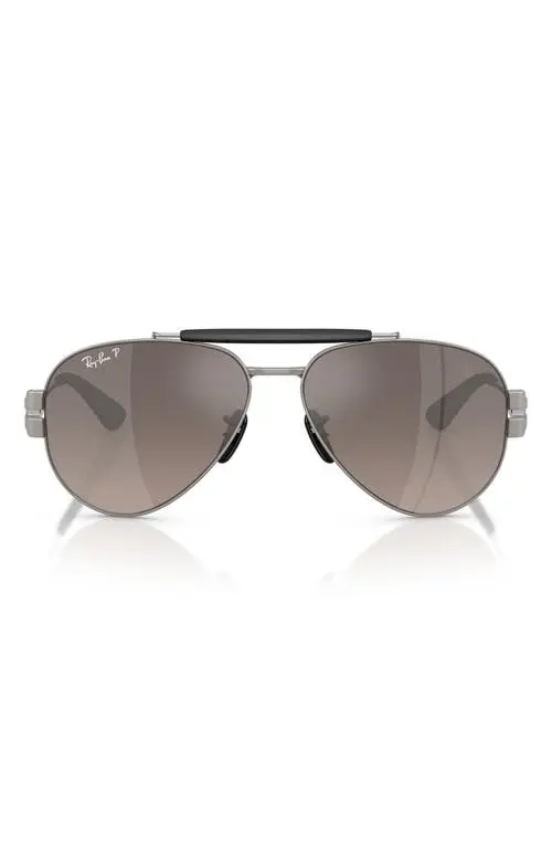 Ray-ban X Ferrari 58mm Polarized Phantos Sunglasses - Gunmetal/grey Gradient Polar